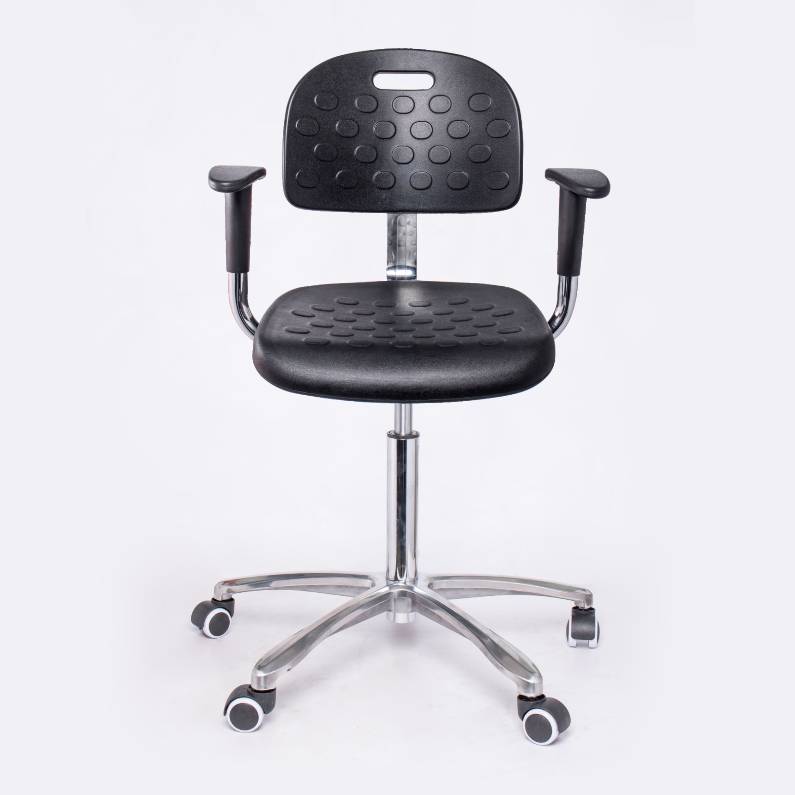 Silla ESD con reposabrazos: protección estática completa