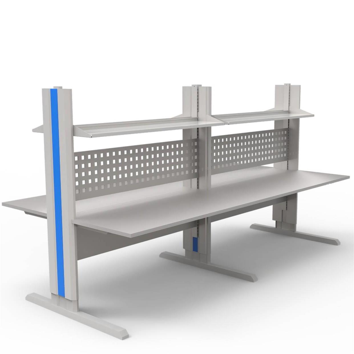 Double‑Sided Workbench for Two-Person Workstations