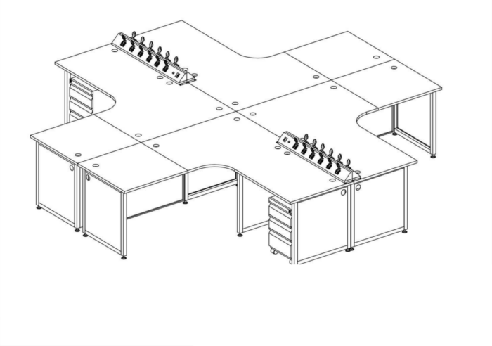 L Shaped Workbench With Drawers | Pro Storage & Power